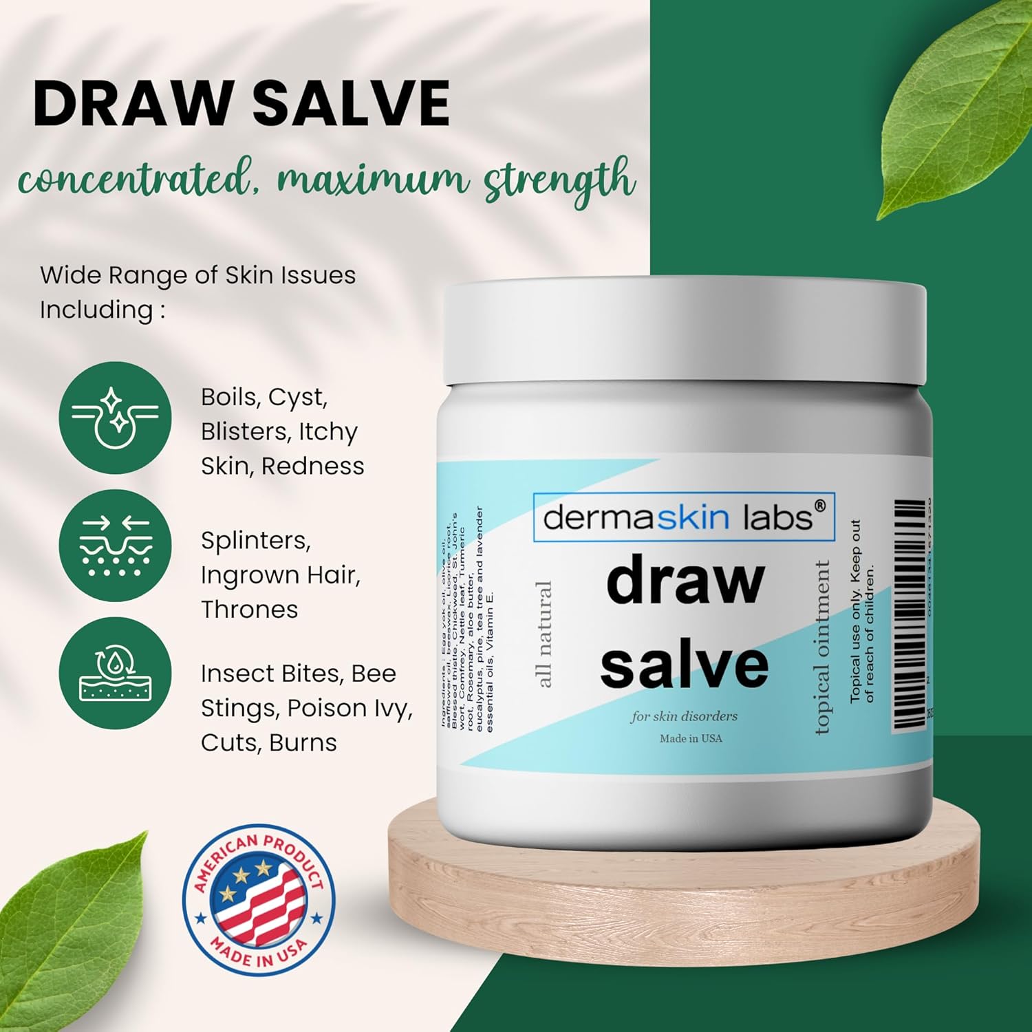 Drawing Salve - Boil, Splinter & Burn Relief